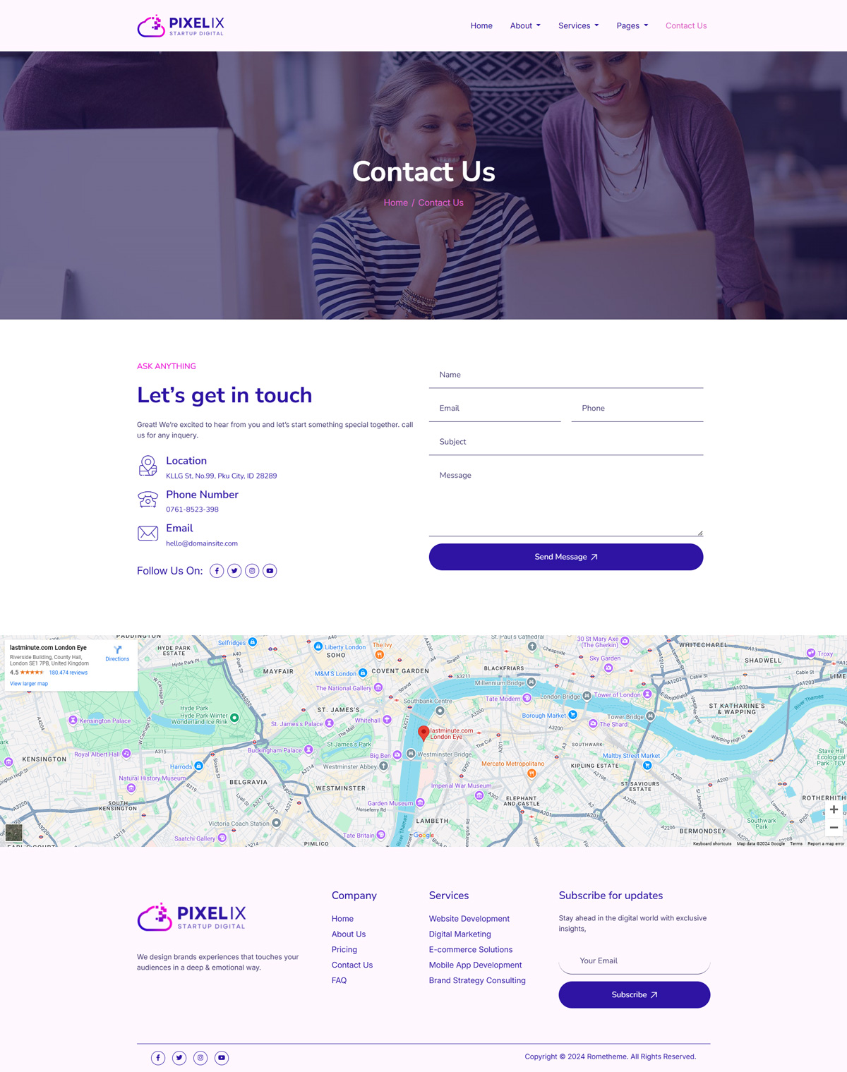 Pixelix - Digital Startup Agency HTML Template by Rometheme | ThemeForest